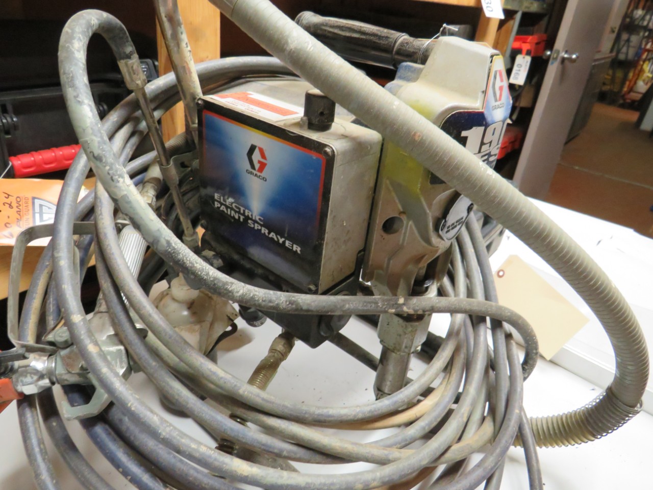 GRACO 190 ES ELECTRIC PAINT SPRAYER W/ WAGNER MODEL 0500104 SPRAYER For ...