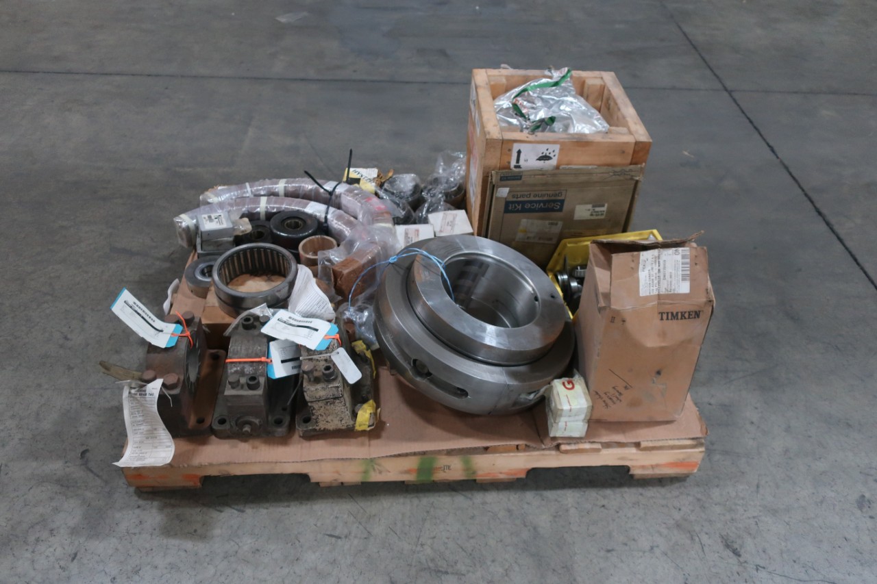 PALLET OF ASSORTED BEARINGS, BEARING PARTS AND ACCESSORIES