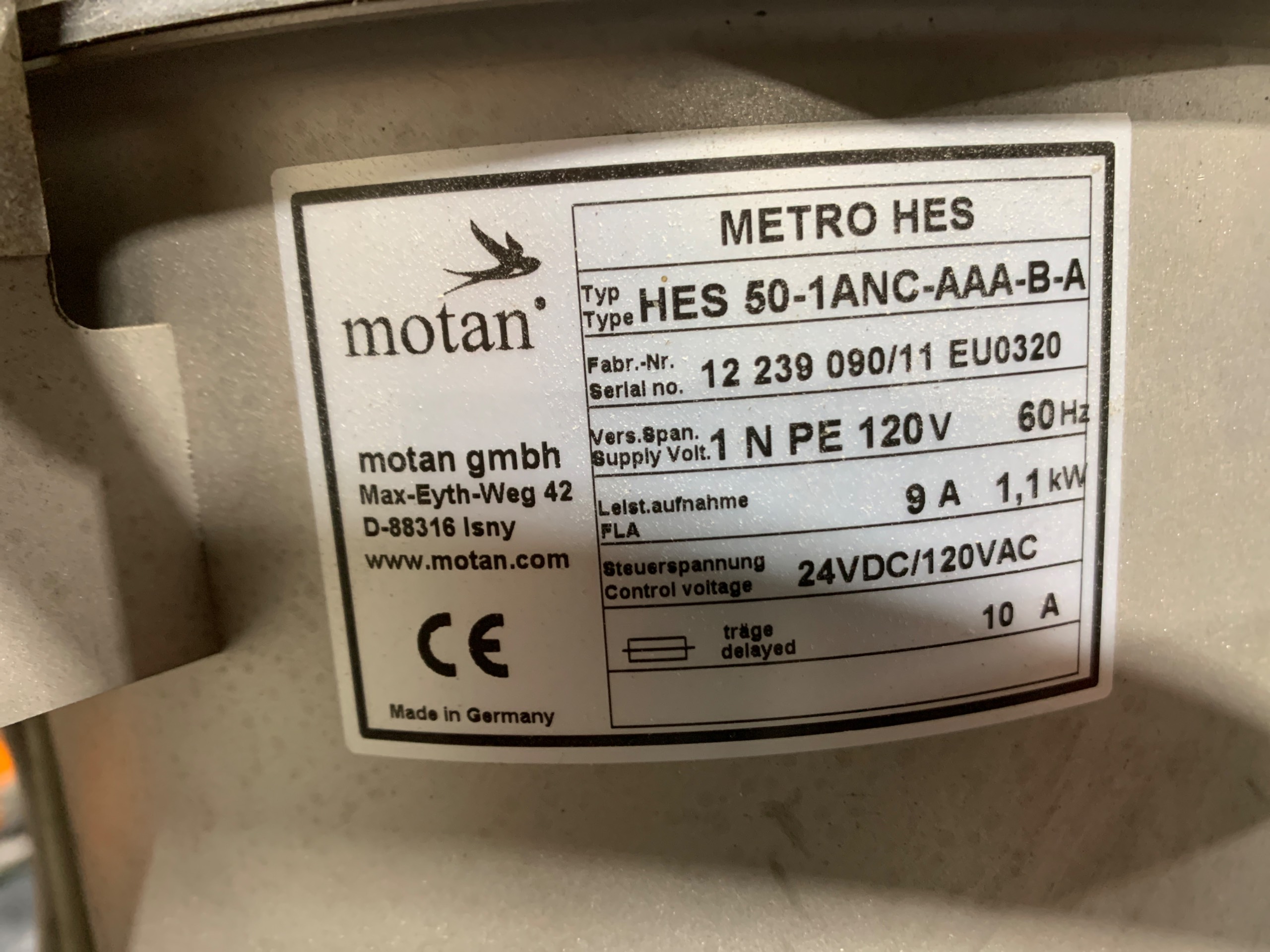 MOTAN METRO HES 50-1ANC-AAA-B-A MATERIAL LOADER For Sale | Aucto