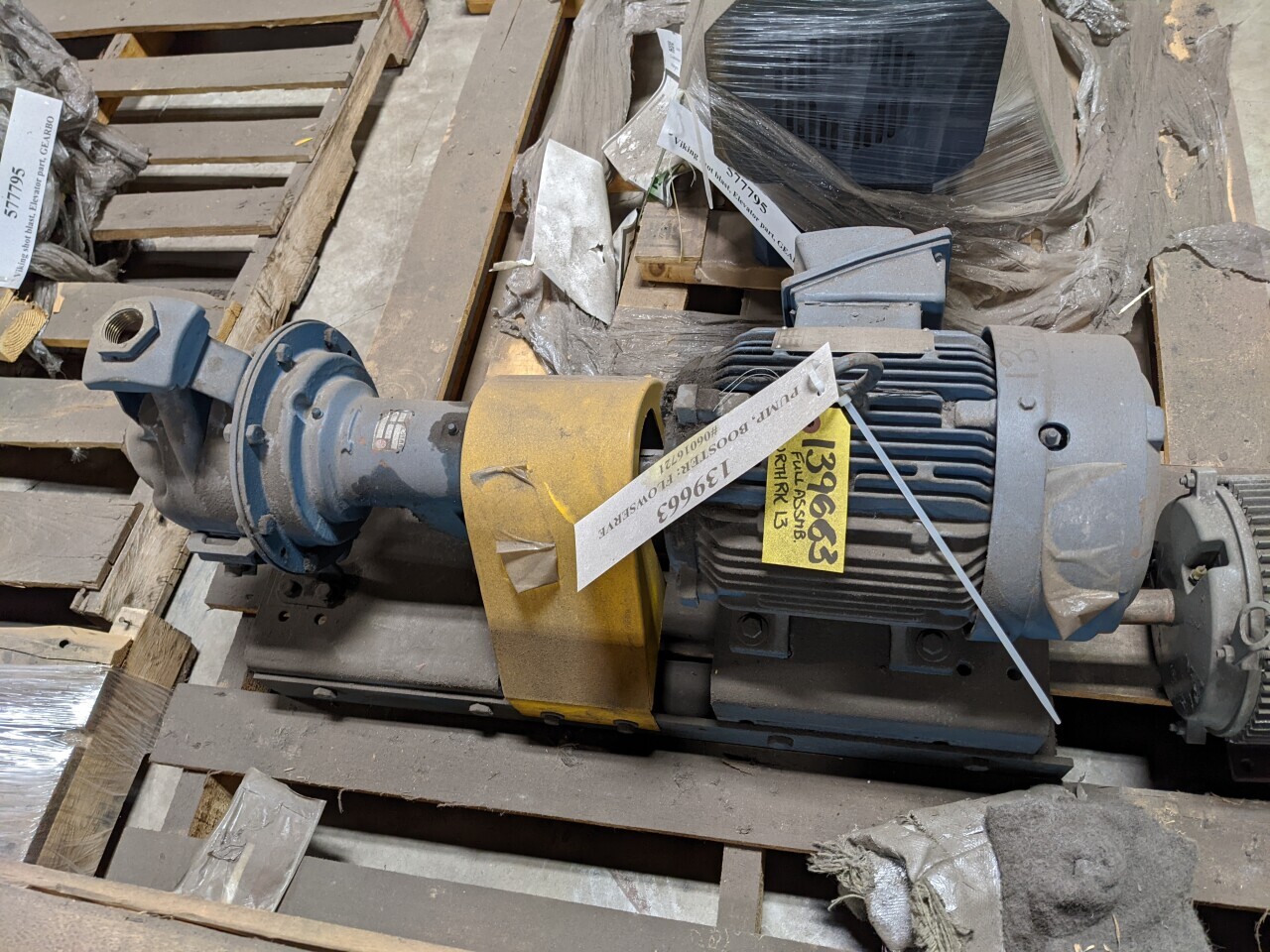 LOT OF 2 ASSORTED 5HP CENTRIFUGAL BOOSTER PUMPS, FLOWSERVE 1.5X1, BELL ...