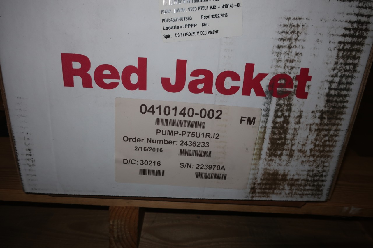 RED JACKET VEEDER-ROOT P75U1RJ2 SUBMERSIBLE TURBINE PUMP