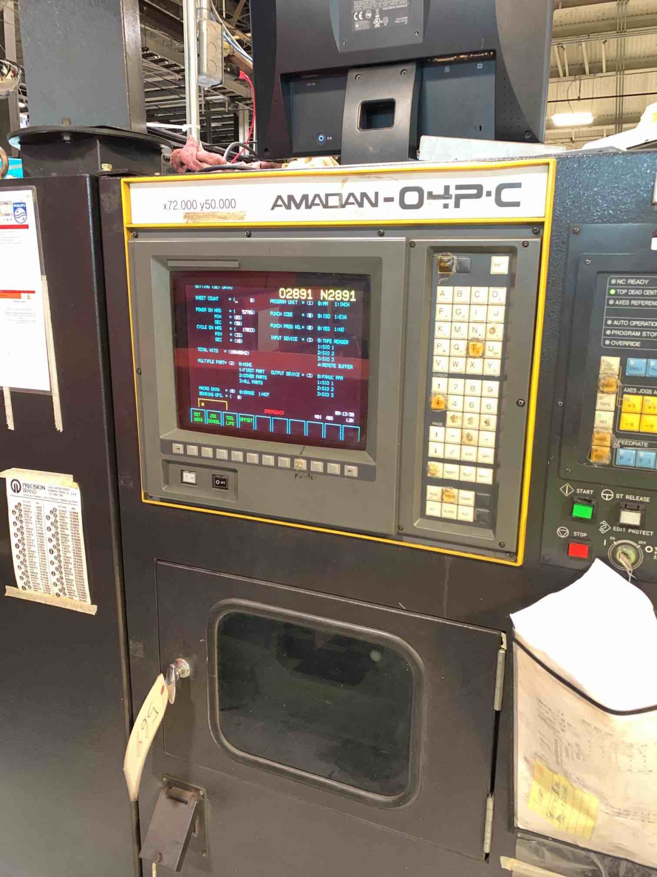 Amada PEGA-357 305072 CNC Turret Punch Press with Amadan-04P-C Controller