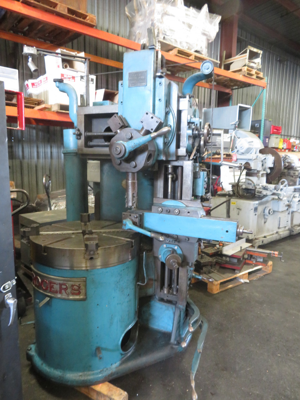 Rogers Model IT 36 Inch Turret Lathe with Side head and 5 position Turret