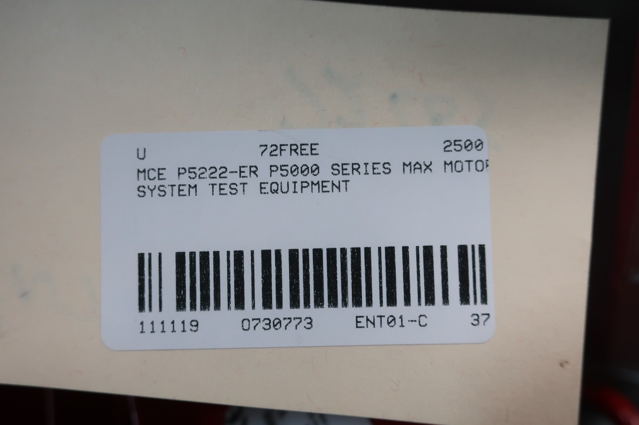 Mce P5222-ER P5000 Series Max Motor Test System