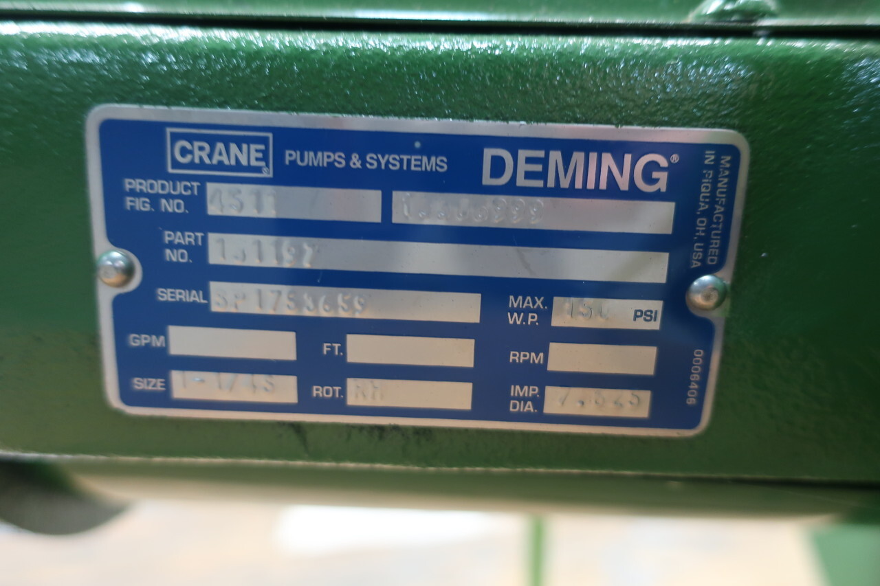 CRANE 4511 131197 DRAINAGE SUBMERSIBLE PUMP