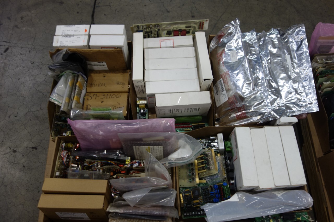 2 PALLETS OF ASSORTED PCB CIRCUIT BOARDS