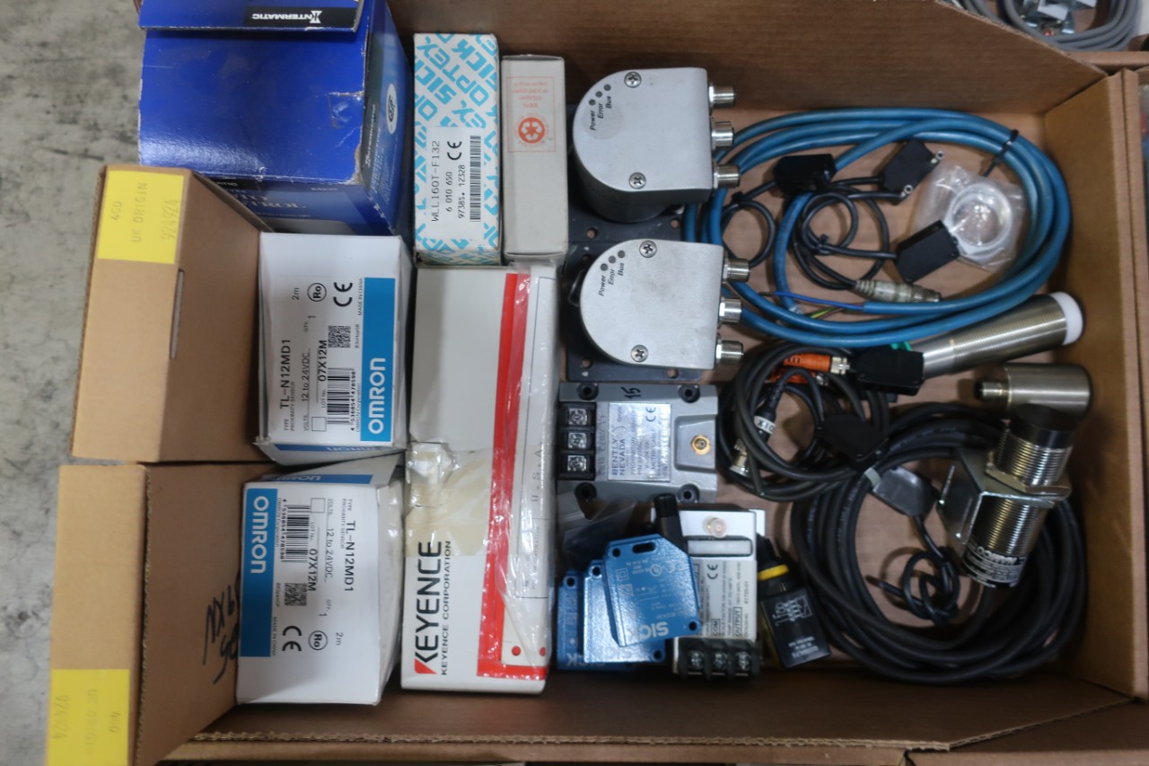 3 PALLETS OF ASSORTED SENSORS