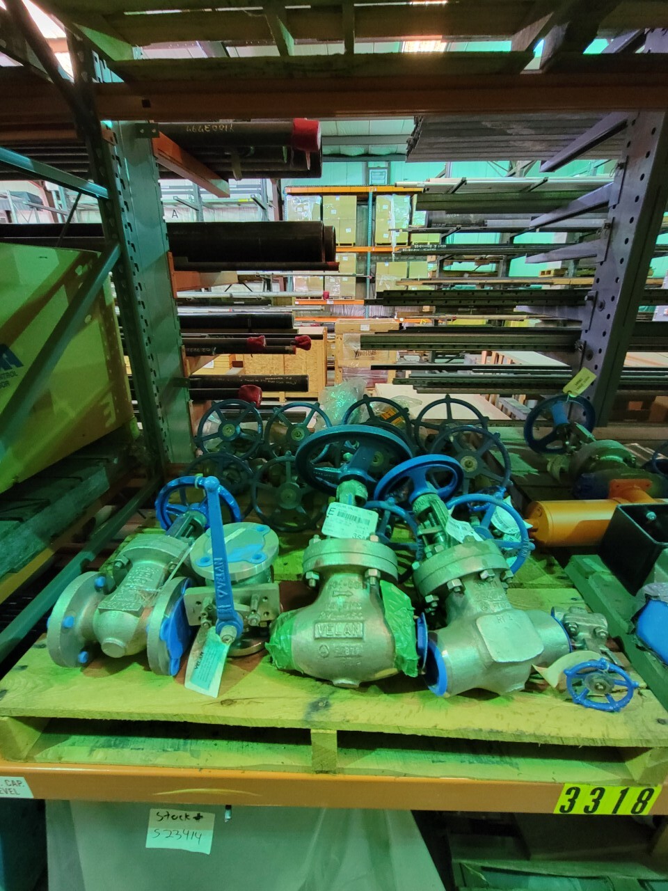 Bulk Inventory of Surplus Valves
