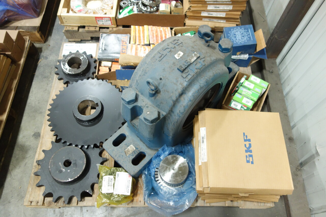 4 PALLETS OF ASSORTED POWER TRANSMISSION REPLACEMENT PARTS