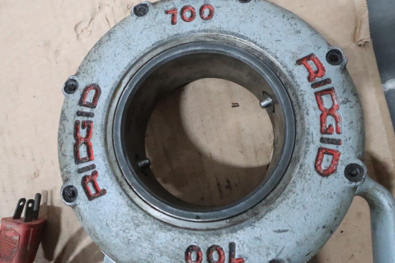 2 RIDGID 700-T2 PORTABLE PIPE THREADING MACHINES AND ASSORTED DIE HEADS ...