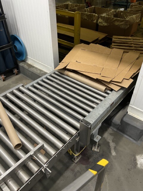 2012 JBT Foodtech Aseptic Drum Filler with conveyor and spare MRO parts ...