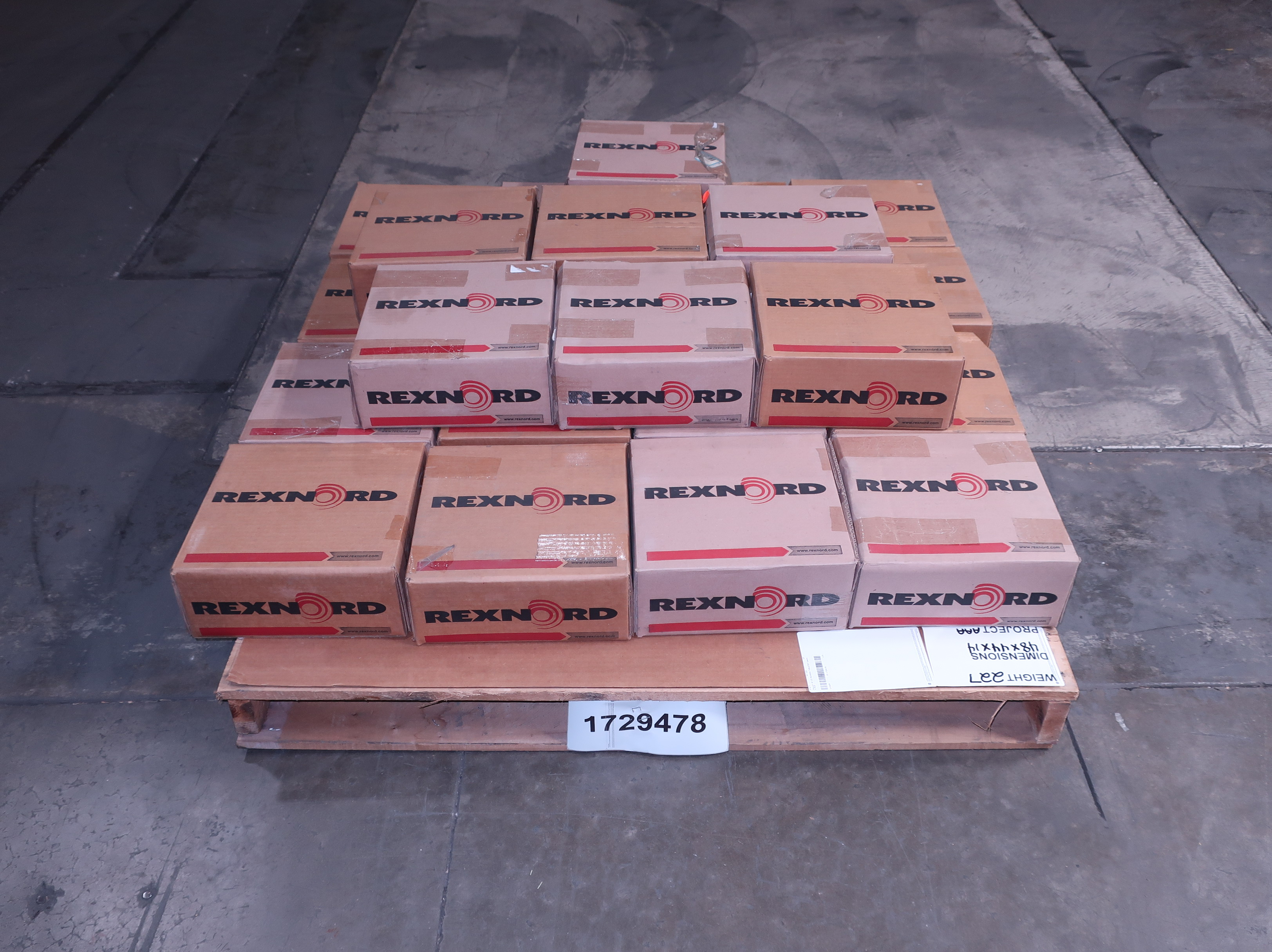 SKU 1729478 - PALLET OF 23 REXNORD TABLETOP CHAINS 4.5IN For Sale | Aucto