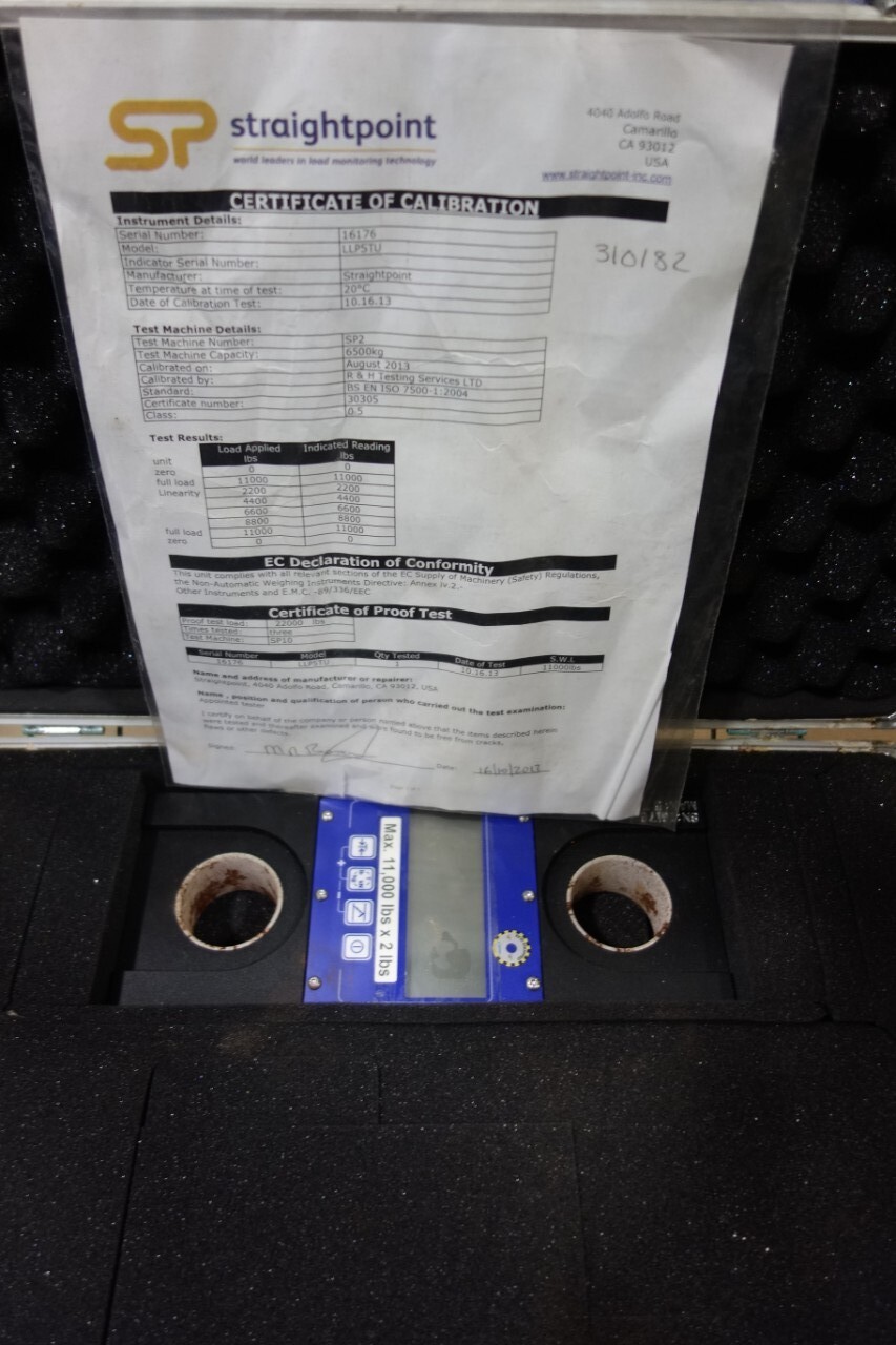LOT OF 2 SP STRAIGHTPOINT LOADLINK PLUS DIGITAL DYNAMOMETERS