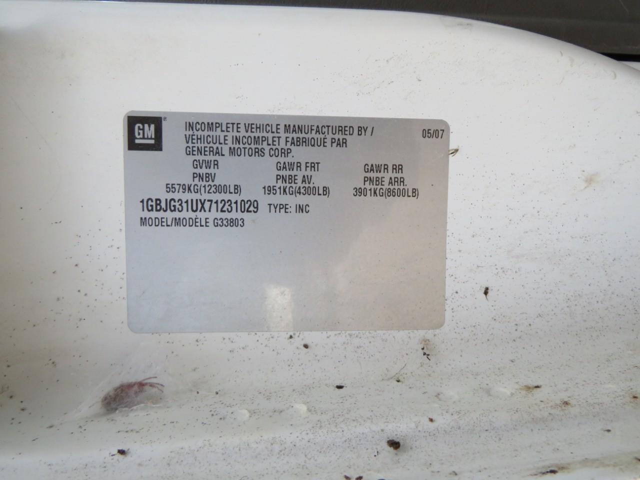 2007 CHEVROLET ETV 4X2 6L CUBE VAN For Sale | Aucto