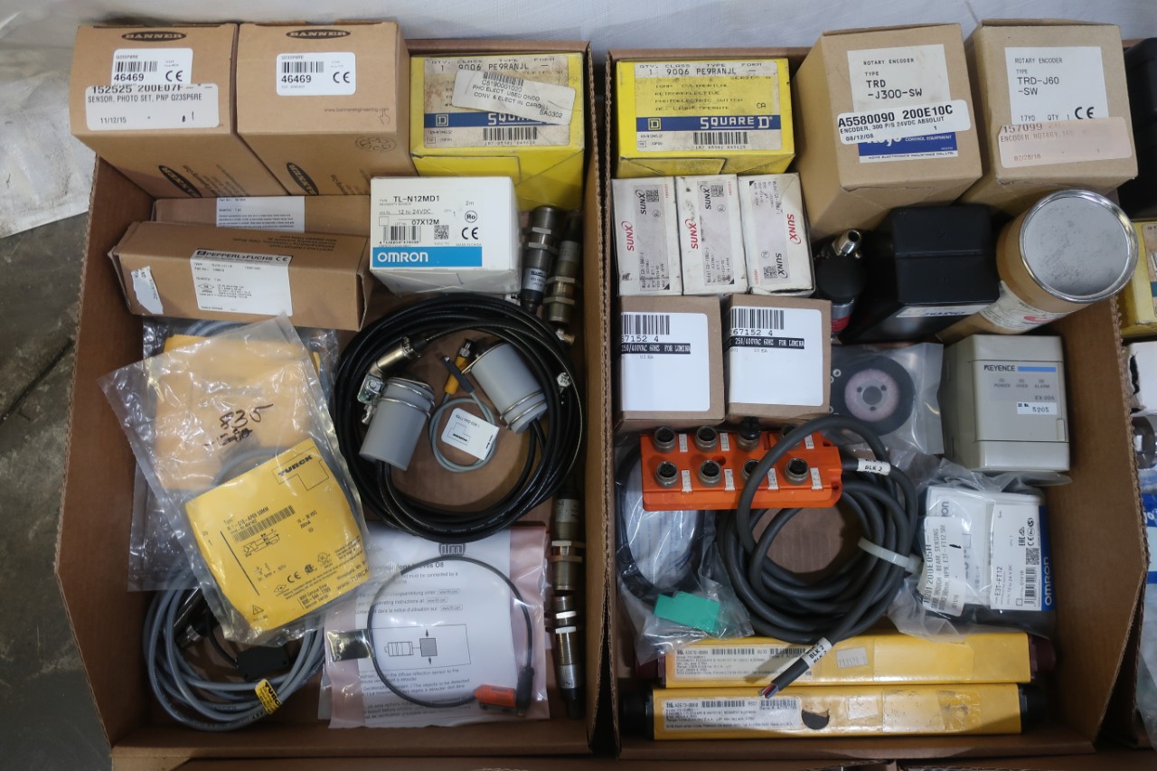 3 PALLETS OF ASSORTED SENSORS