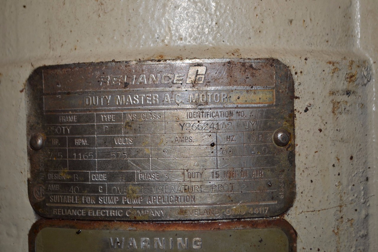 RELIANCE DUTY MASTER AC ELECTRIC MOTOR FOR SUBMERSIBLE PUMP, 7.5 HP For ...