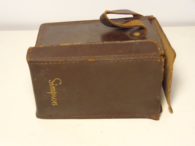 Simpson 373 DC Milliampeters Ampere Meter in Original Leather Case For ...