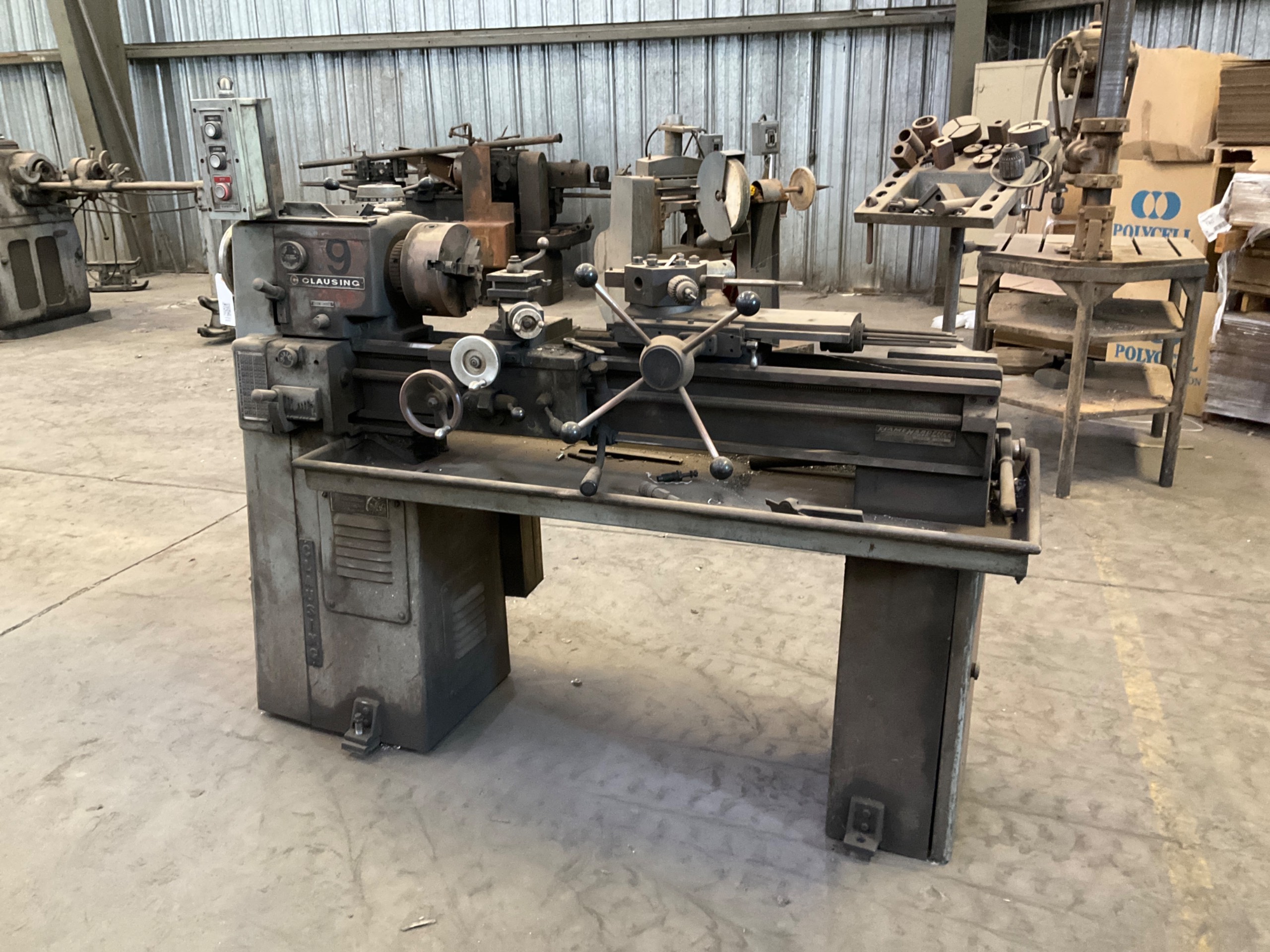 CLAUSING 5914 MANUAL LATHE For Sale | Aucto