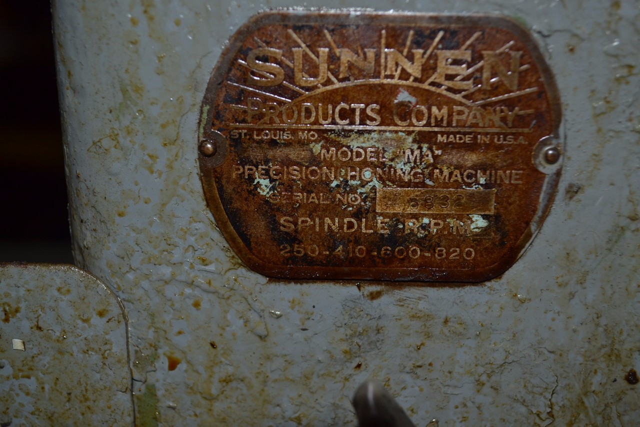 SUNNEN MODEL MA HONING MACHINE