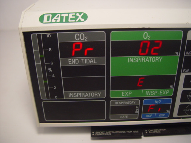 Datex Capnomac II Anaesthetic Monitor Anesthesia Monitor Type AGM-103 ...