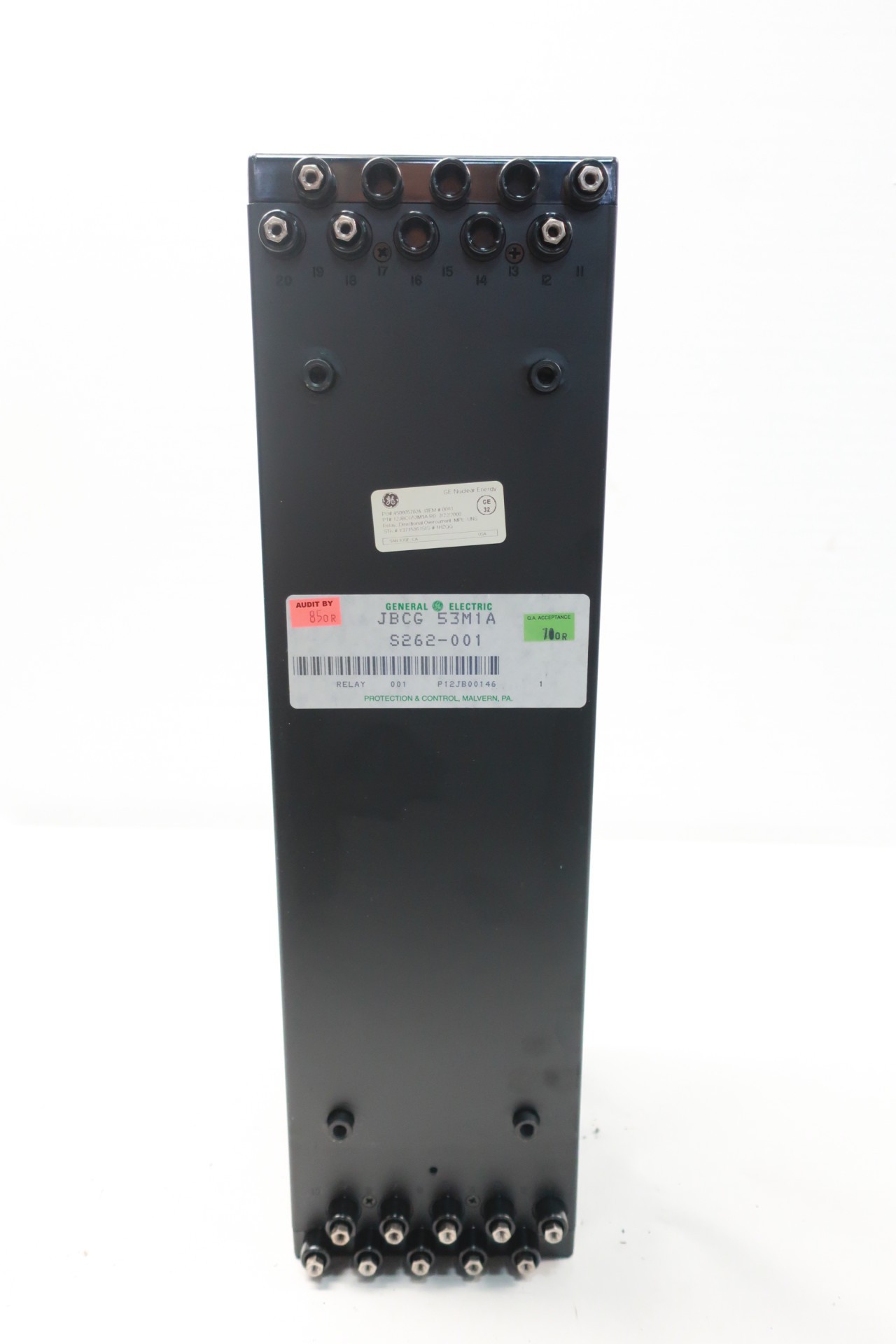 GE 12JBCG53M1A GROUND DIRECTIONAL OVERCURRENT RELAY