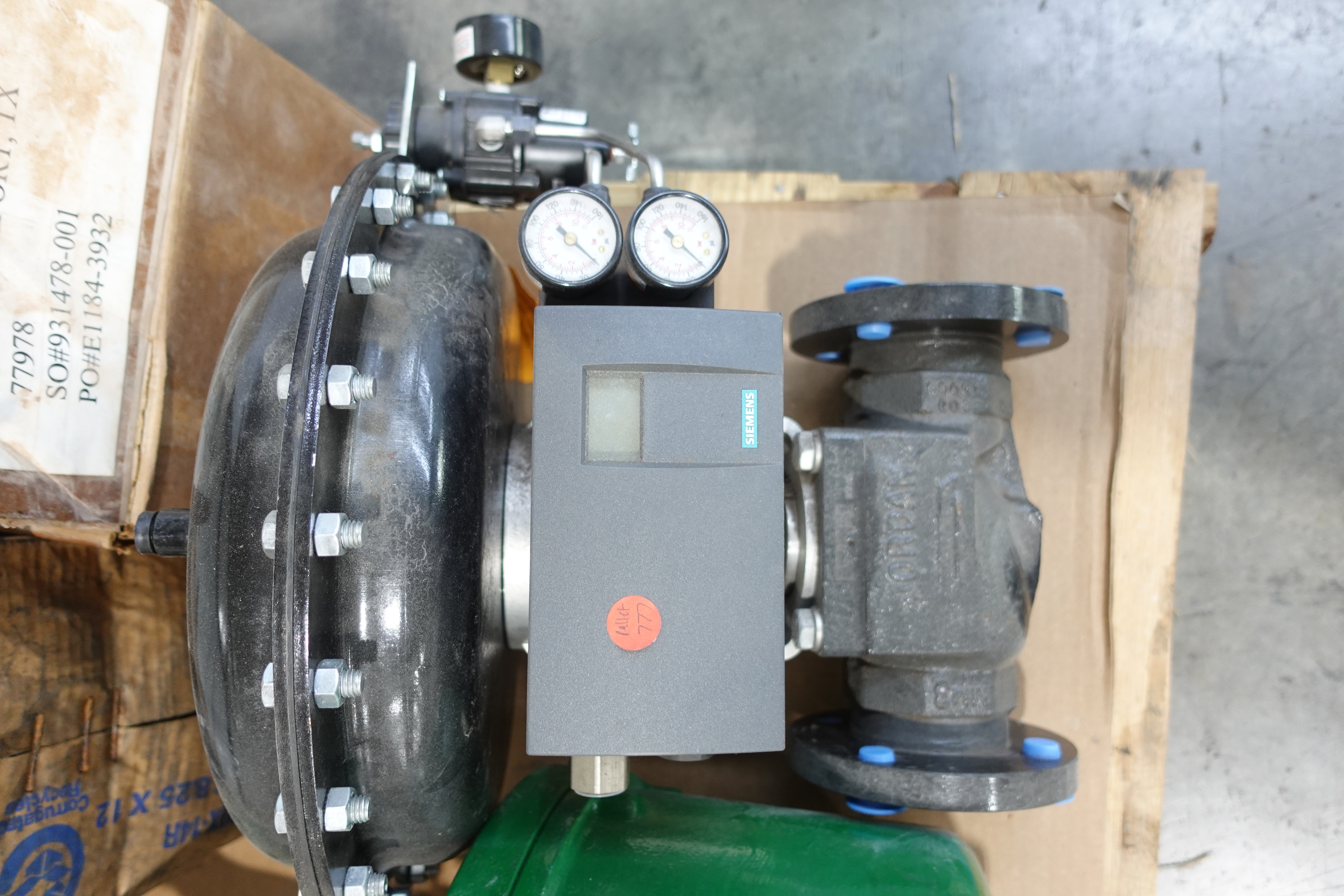 3 PALLETS OF ASSORTED VALVES AND VALVE PARTS, ITT, FISHER, JAMESBURY ...