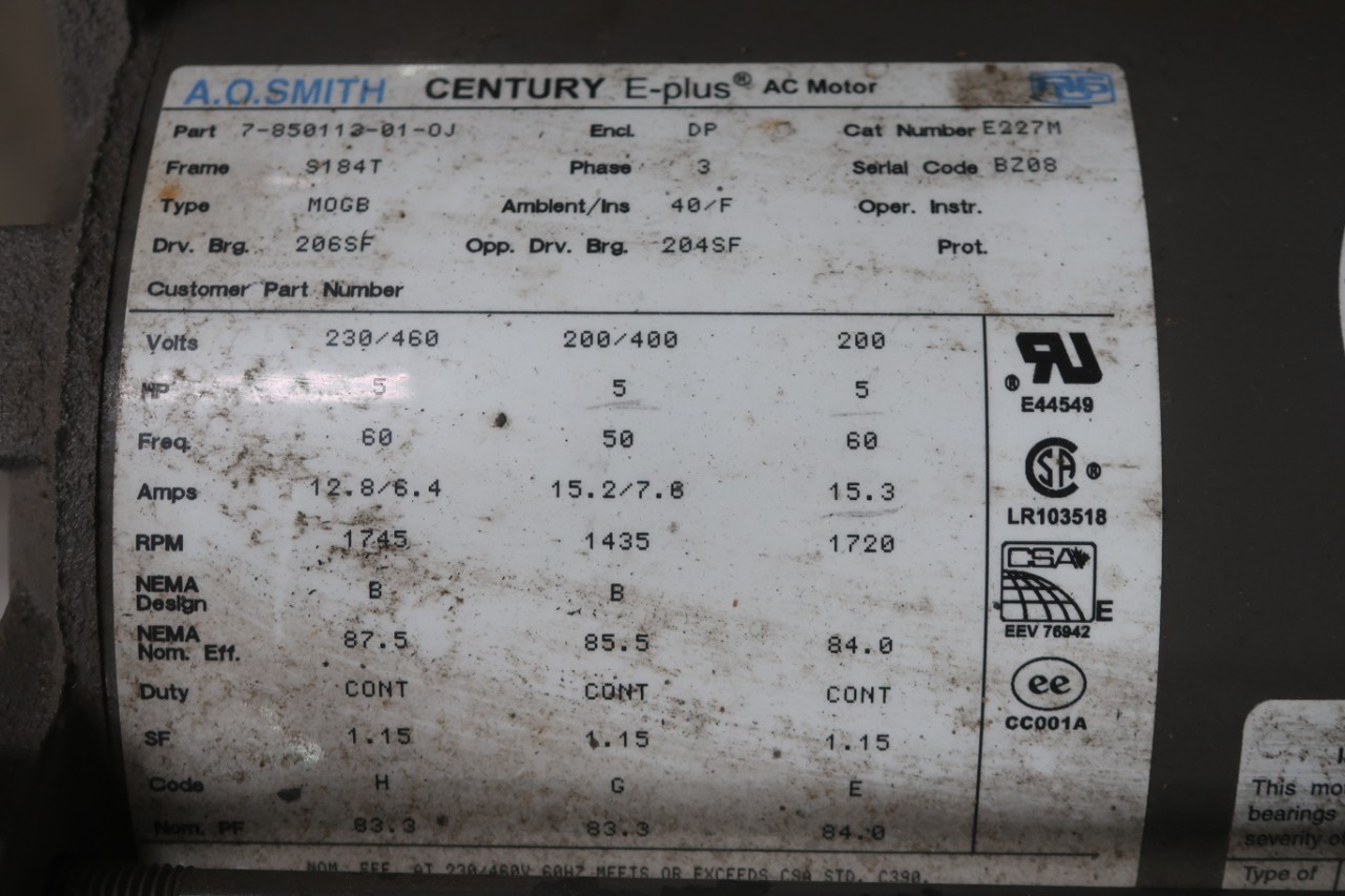 GARDNER-DENVER TOUGH BREED AIR COMPRESSOR