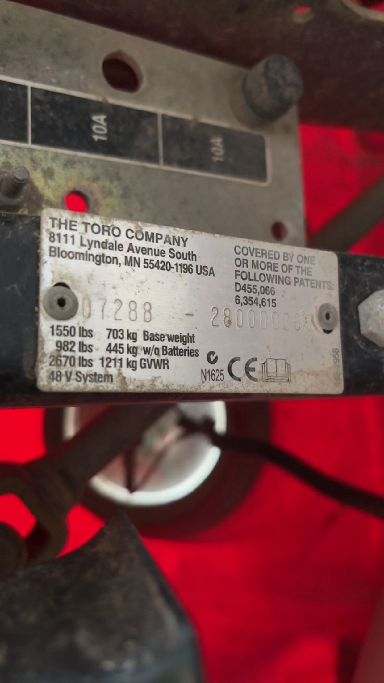 2008 TORO WORKMAN 07288 UTILITY VEHICLE
