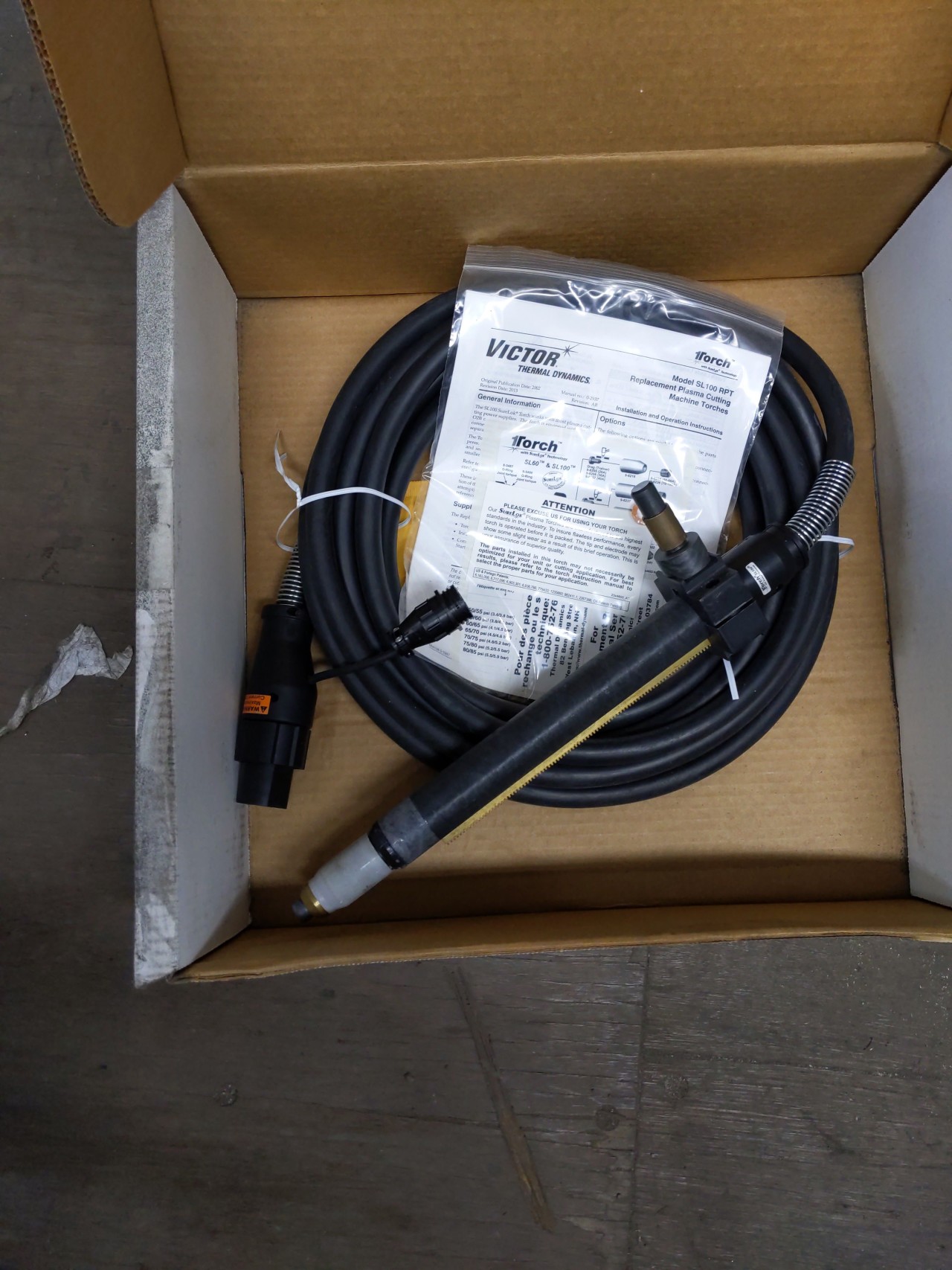 Victor thermal dynamics SL 100 RPT Plasma cutting torch For Sale | Aucto