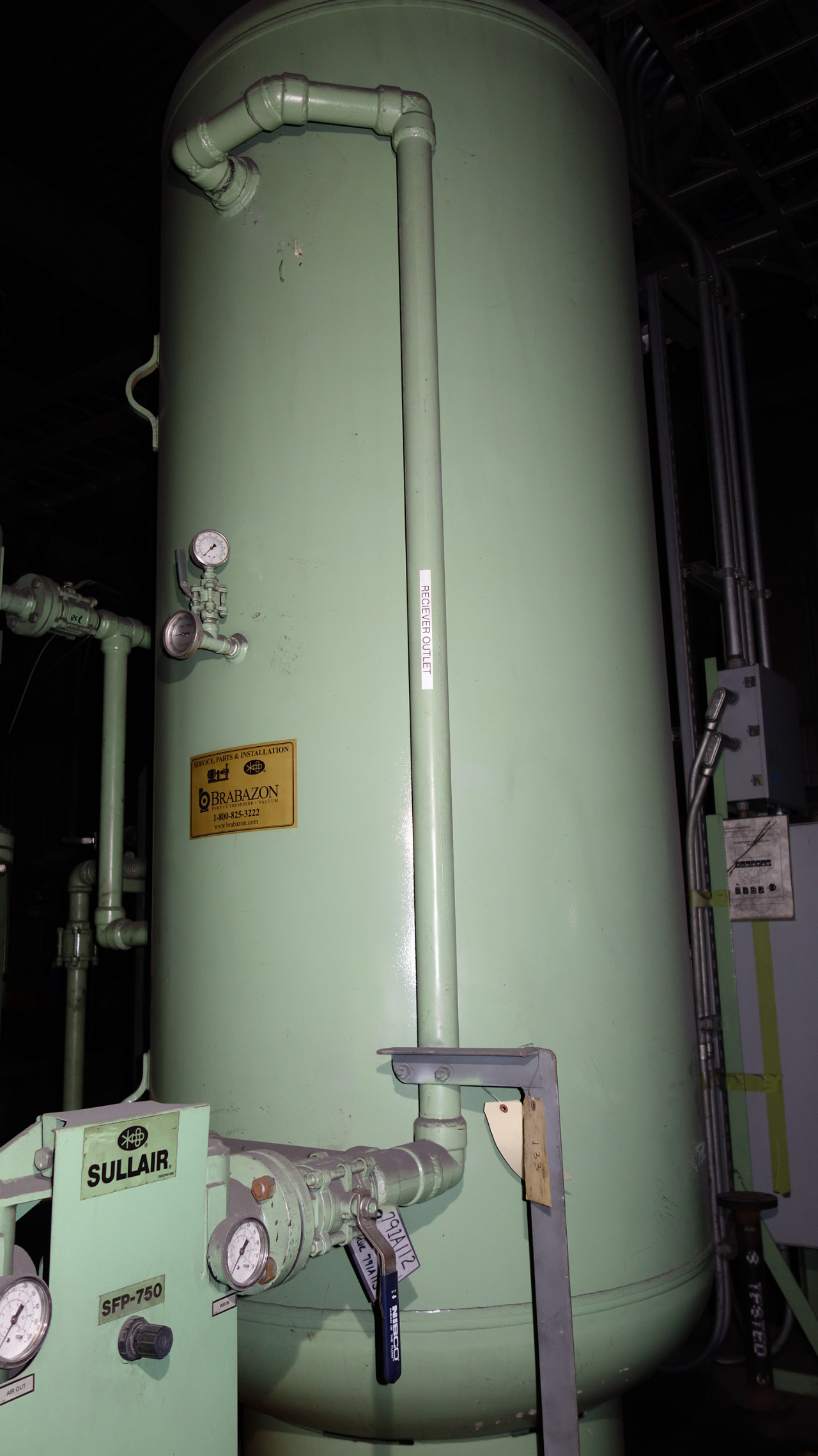 SILVAN INDUSTRIES COMPRESSED AIR RECEIVER TANK