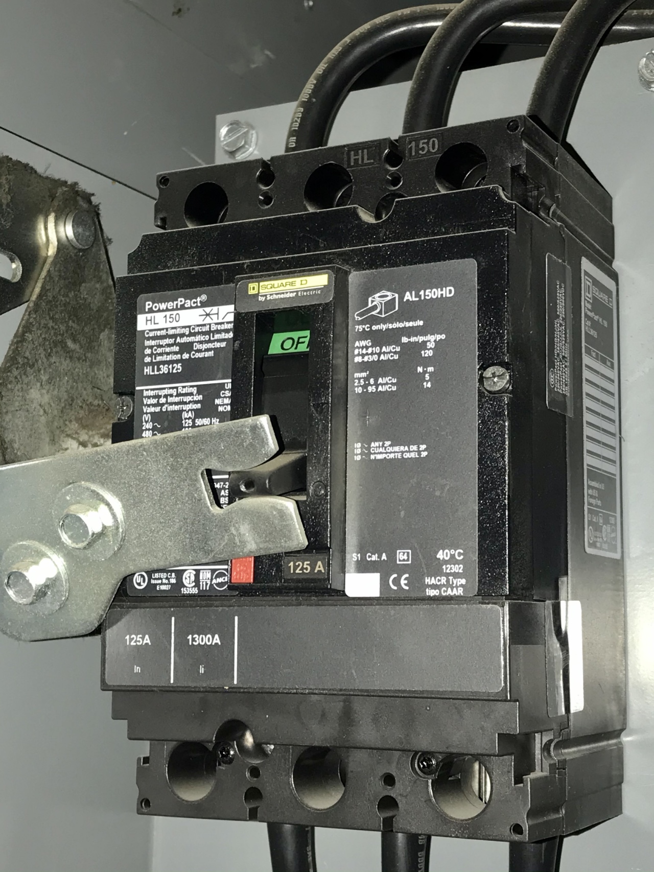 SQD MODEL 6 PANEL 125A BREAKER, 60HP VFD ( QTY1) For Sale | Aucto