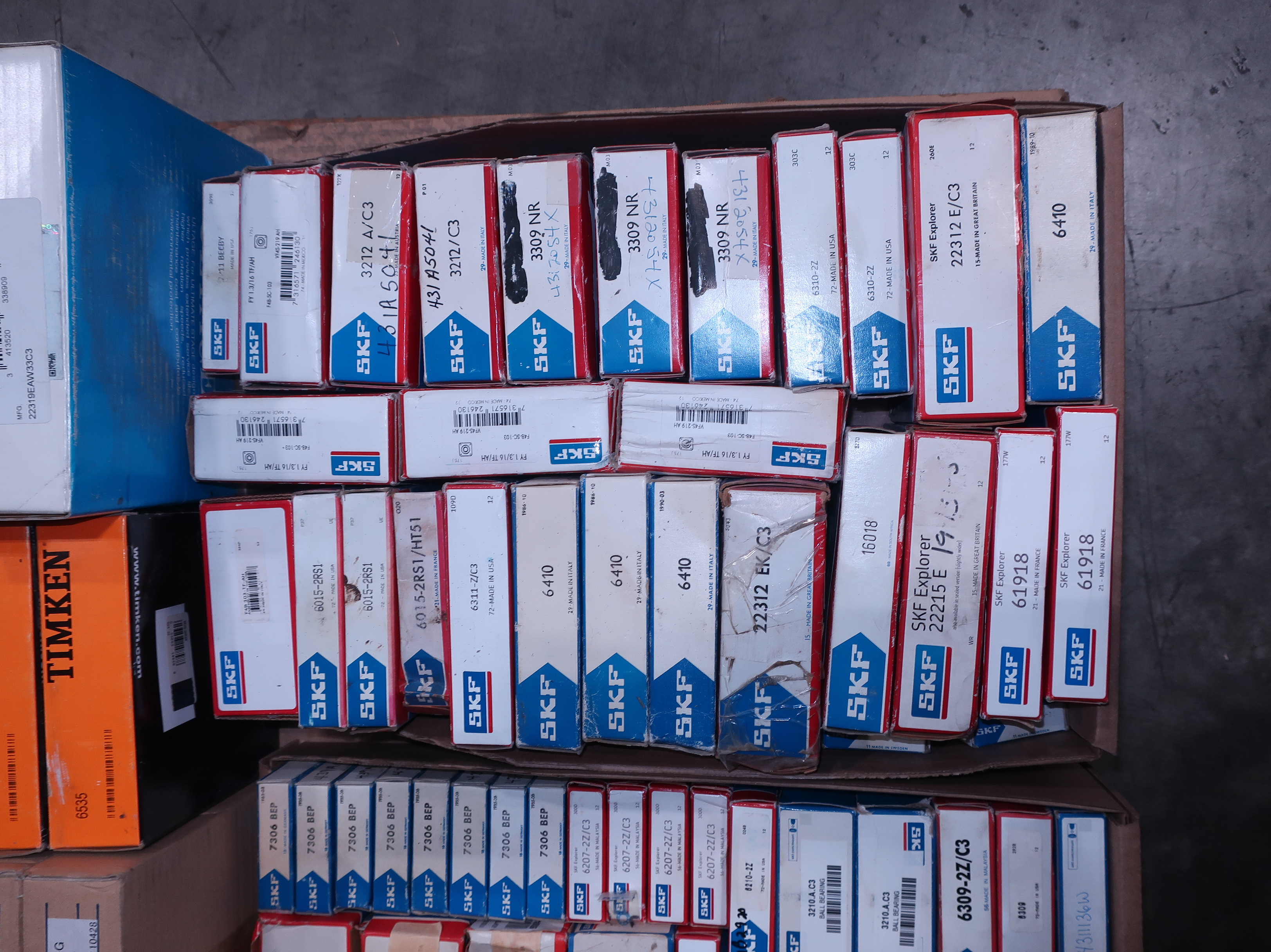 SKU 1735932 - PALLET OF ASSORTED BEARINGS, TIMKEN, INA, SKF For Sale ...