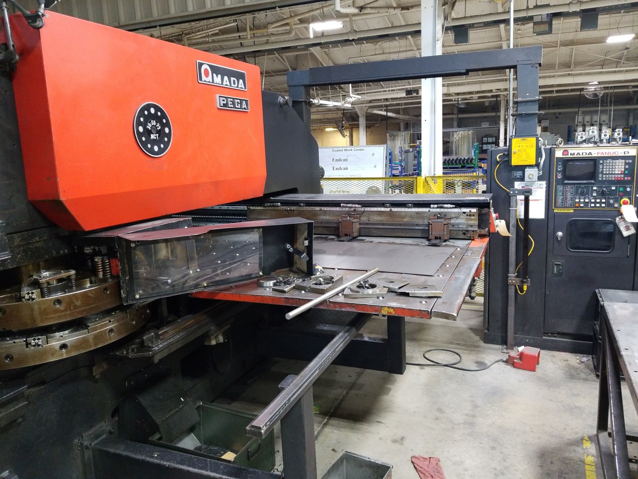 Amada PEGA-357 305072 CNC Turret Punch Press with AMADA-FANUC-P ...