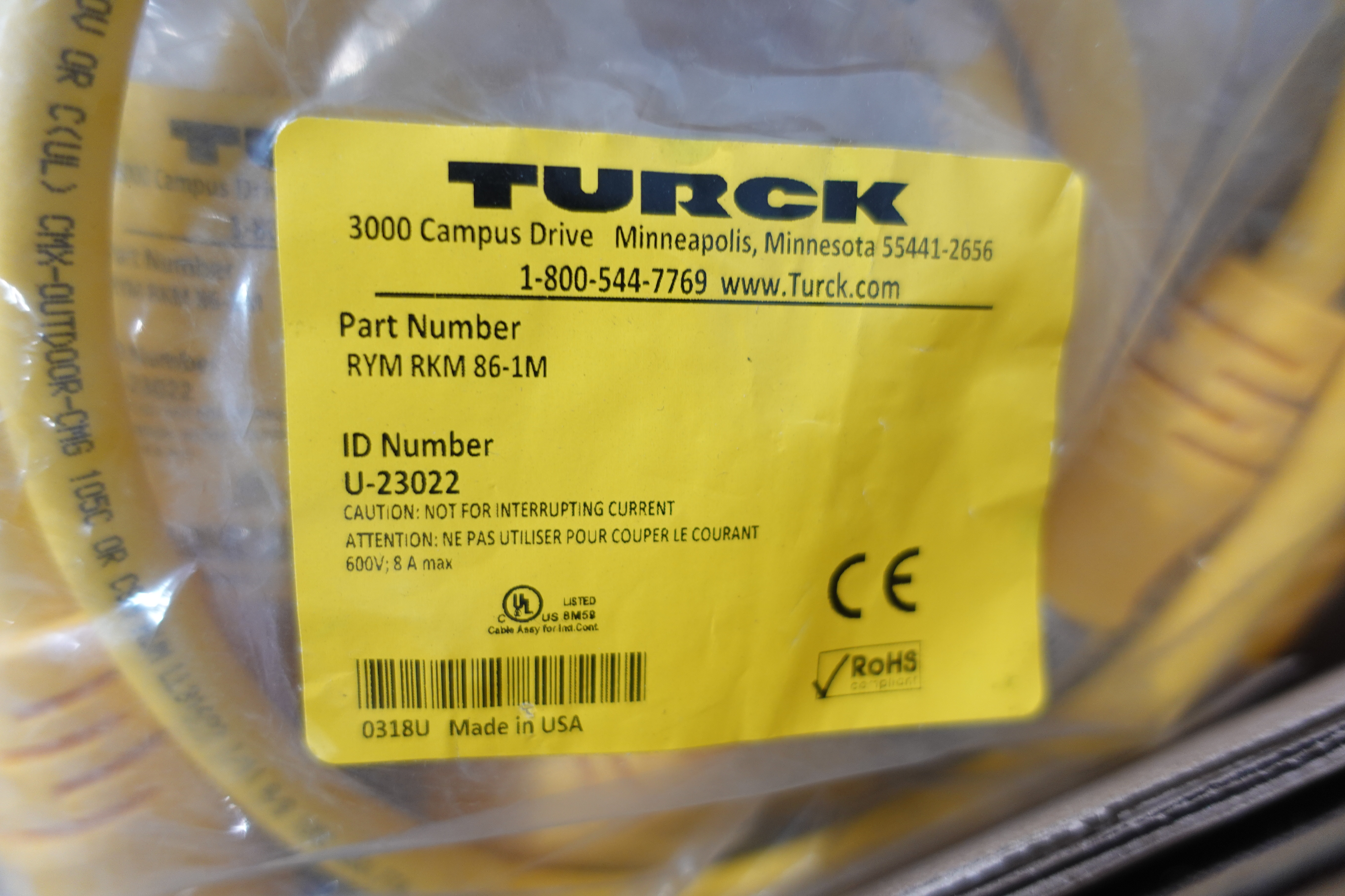 SKU 1725830 - 2 PALLETS OF ASSORTED CORDSET CABLES For Sale | Aucto