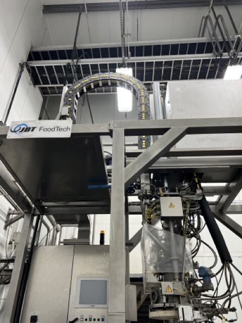 2012 JBT Foodtech Aseptic Drum Filler with conveyor and spare MRO parts ...