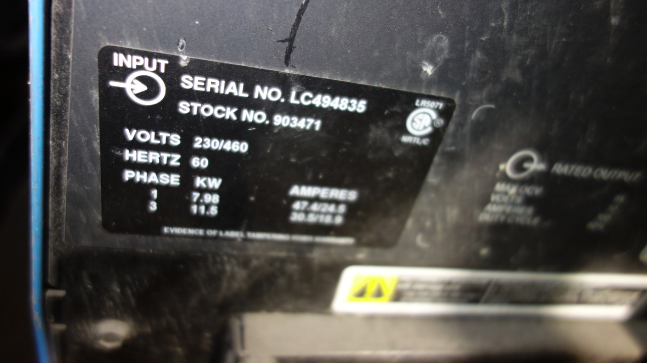 MILLER XMT 304 CC/CV WELDER AND S-22P12 WIRE FEEDER