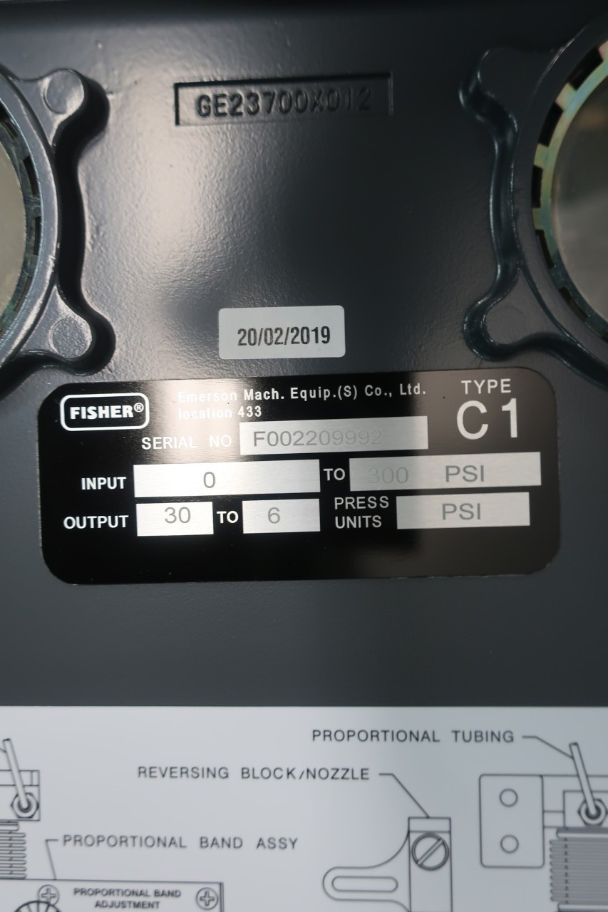 FISHER TYPE EZ PNEUMATIC CONTROL VALVE, 2 IN