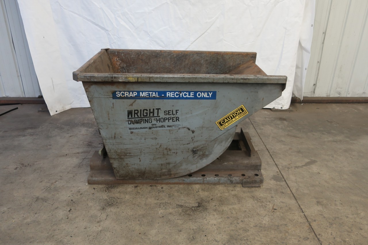 WRIGHT SELF DUMPING HOPPER 32X52X32 For Sale | Aucto