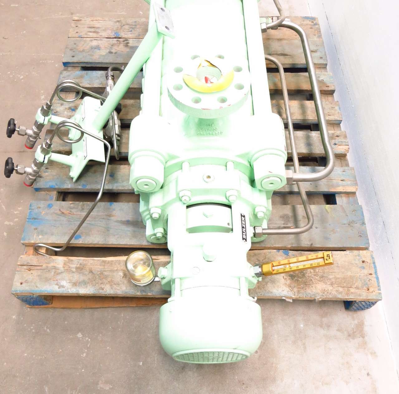 SULZER MC 50-220/8 8-STAGE HIGH PRESSURE 2X4 4 IN 2 IN MULTI STAGE PUMP ...