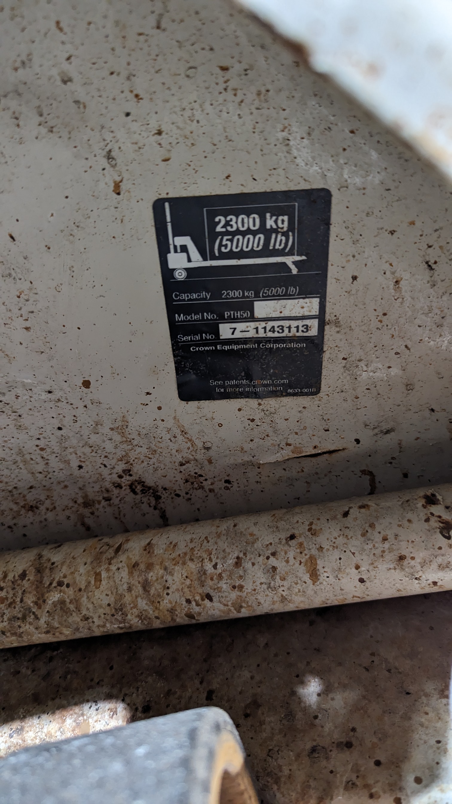 Crown PTH50 5000 lb Pallet Jack