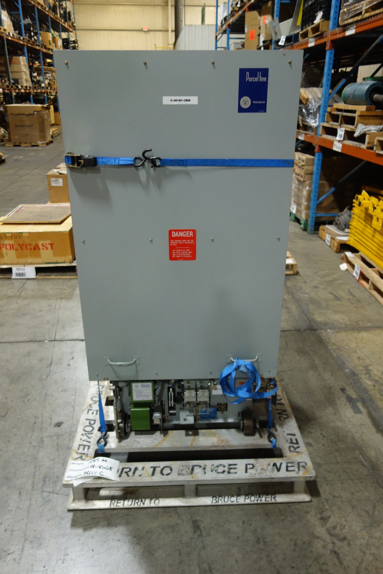 WESTINGHOUSE 150 DH P 750 PORCEL LINE DE ION 1200A AMP 13 8KV AC AIR ...