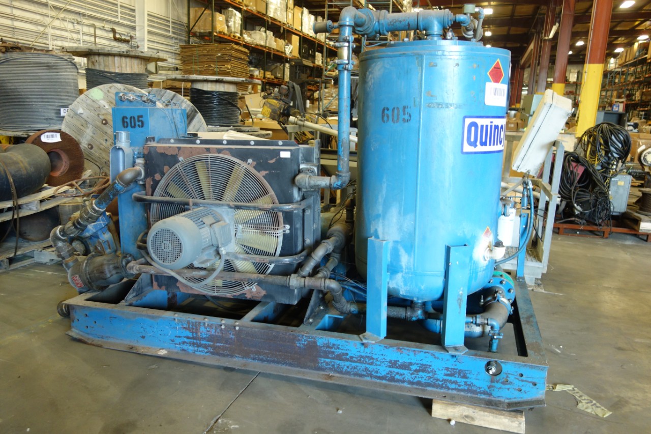 QUINCY 740 AIR COMPRESSOR, 150 HP, DUAL CONTROL For Sale | Aucto