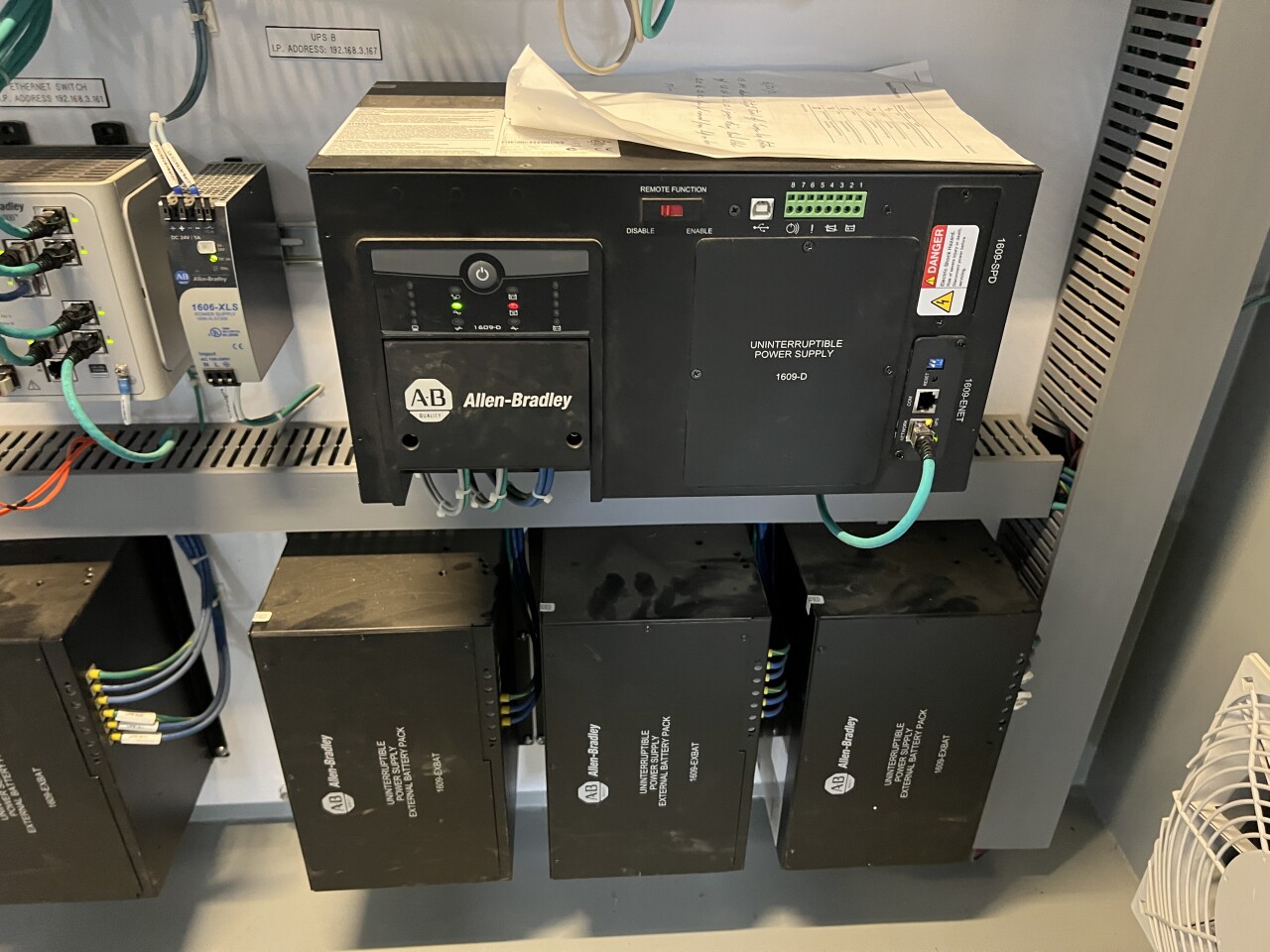 Cabinet with Allen Bradley Panelview and Controllogix PLCs For Sale | Aucto