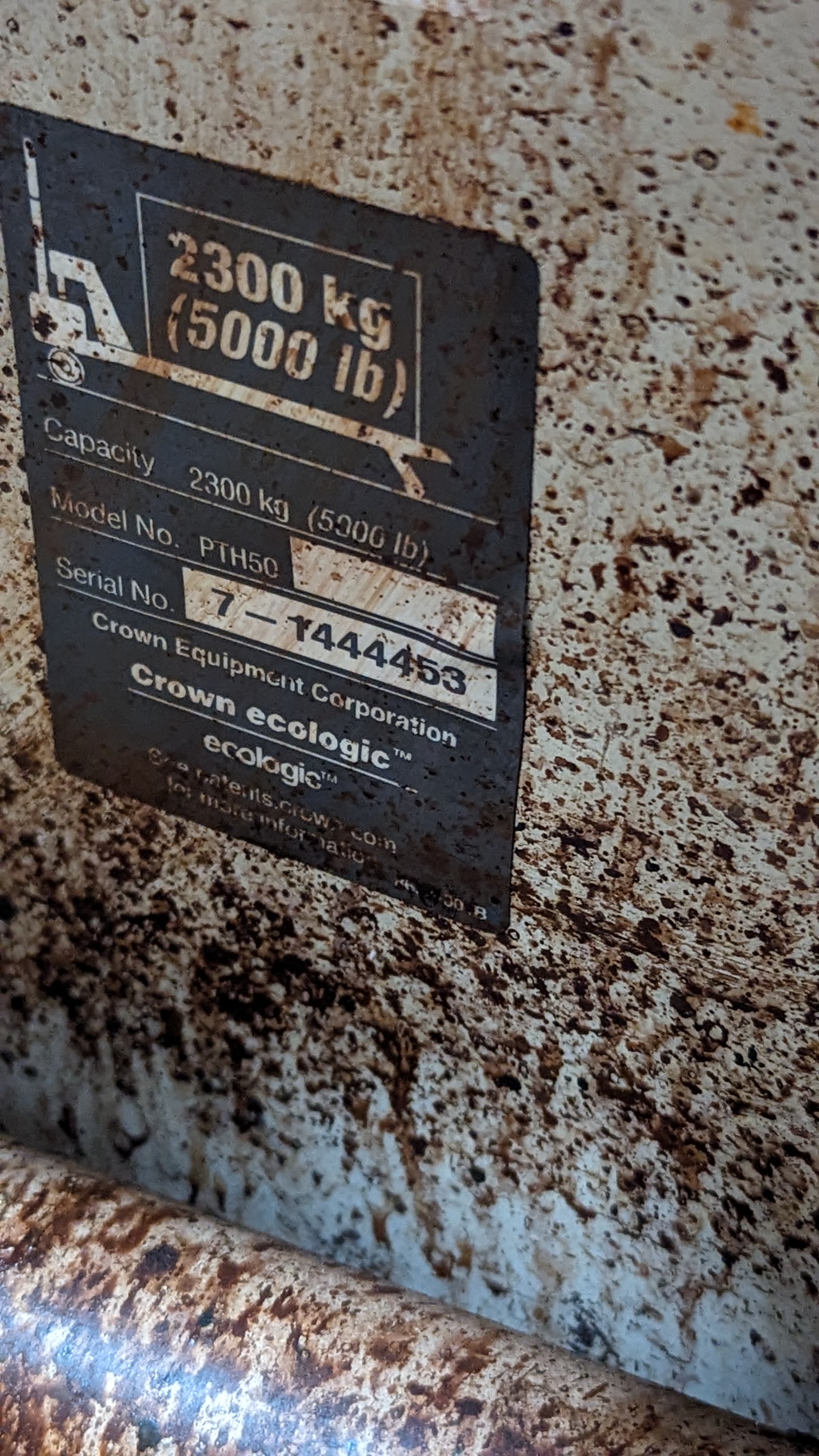 Crown PTH50 5000 lb Pallet Jack