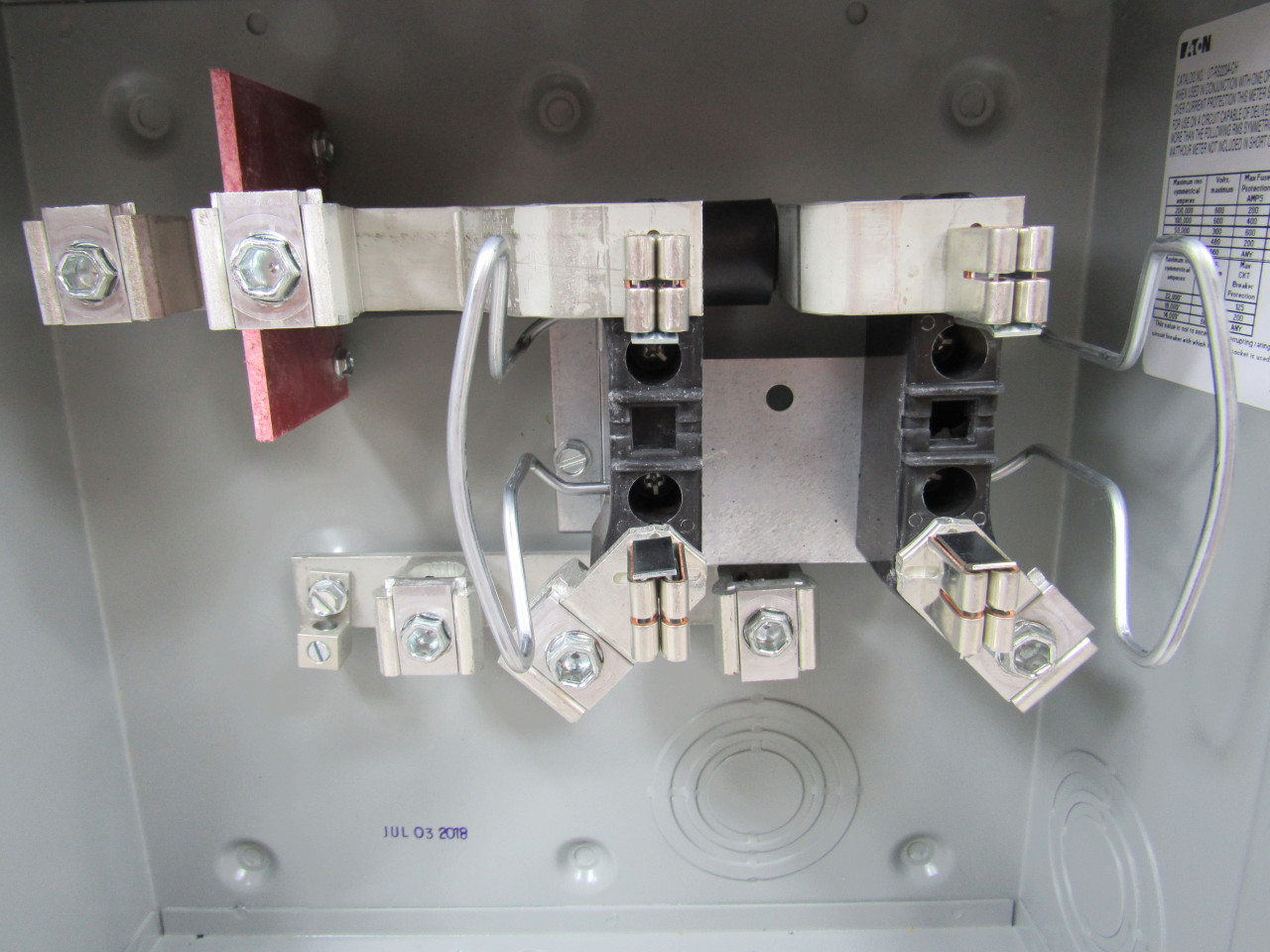 Quantity of 6 New Surplus Eaton UTRS223ACH Meter Socket Ringless 200A ...