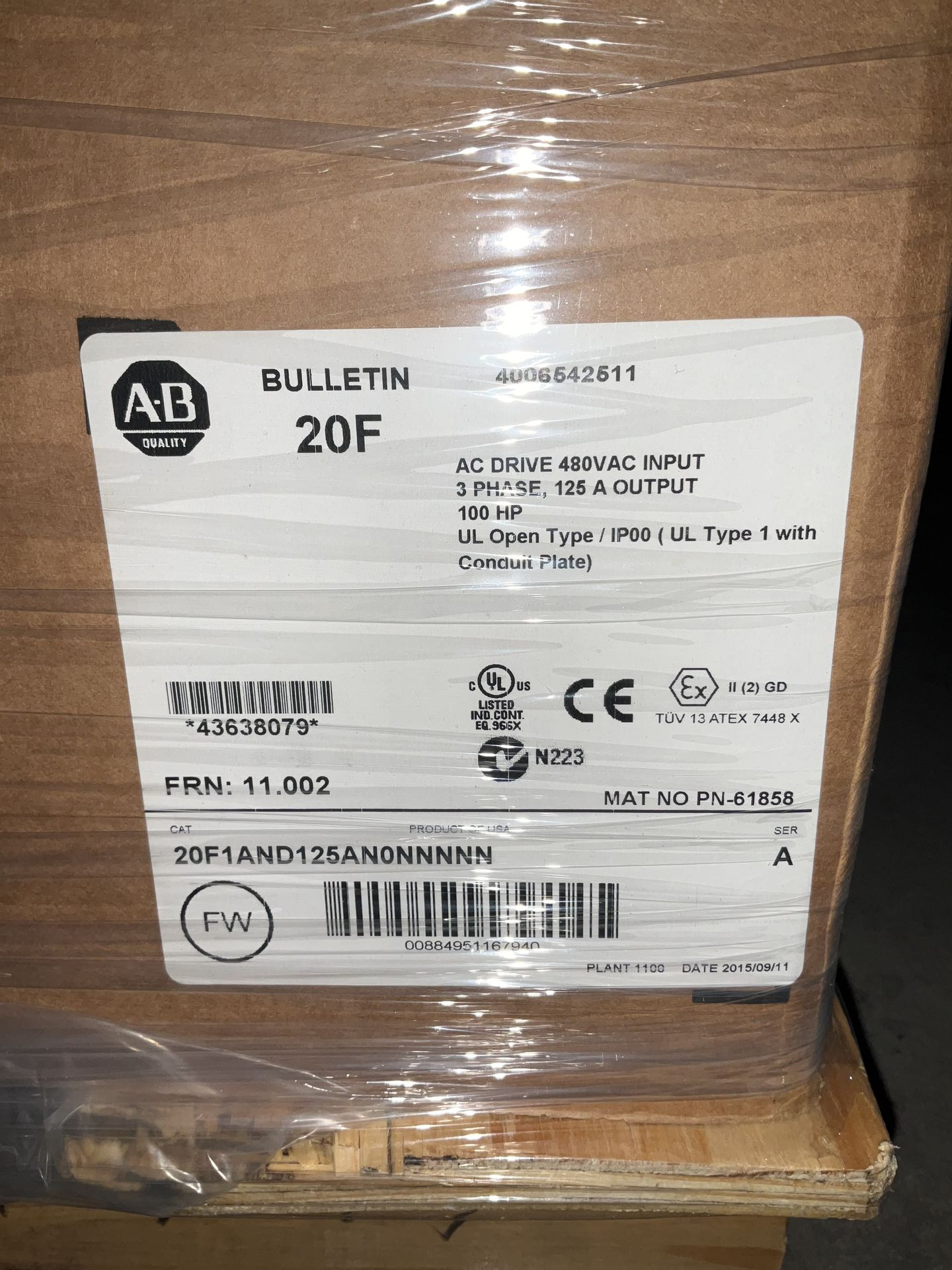 ALLEN BRADLEY POWERFLEX 753 VFD MOTOR DRIVE
