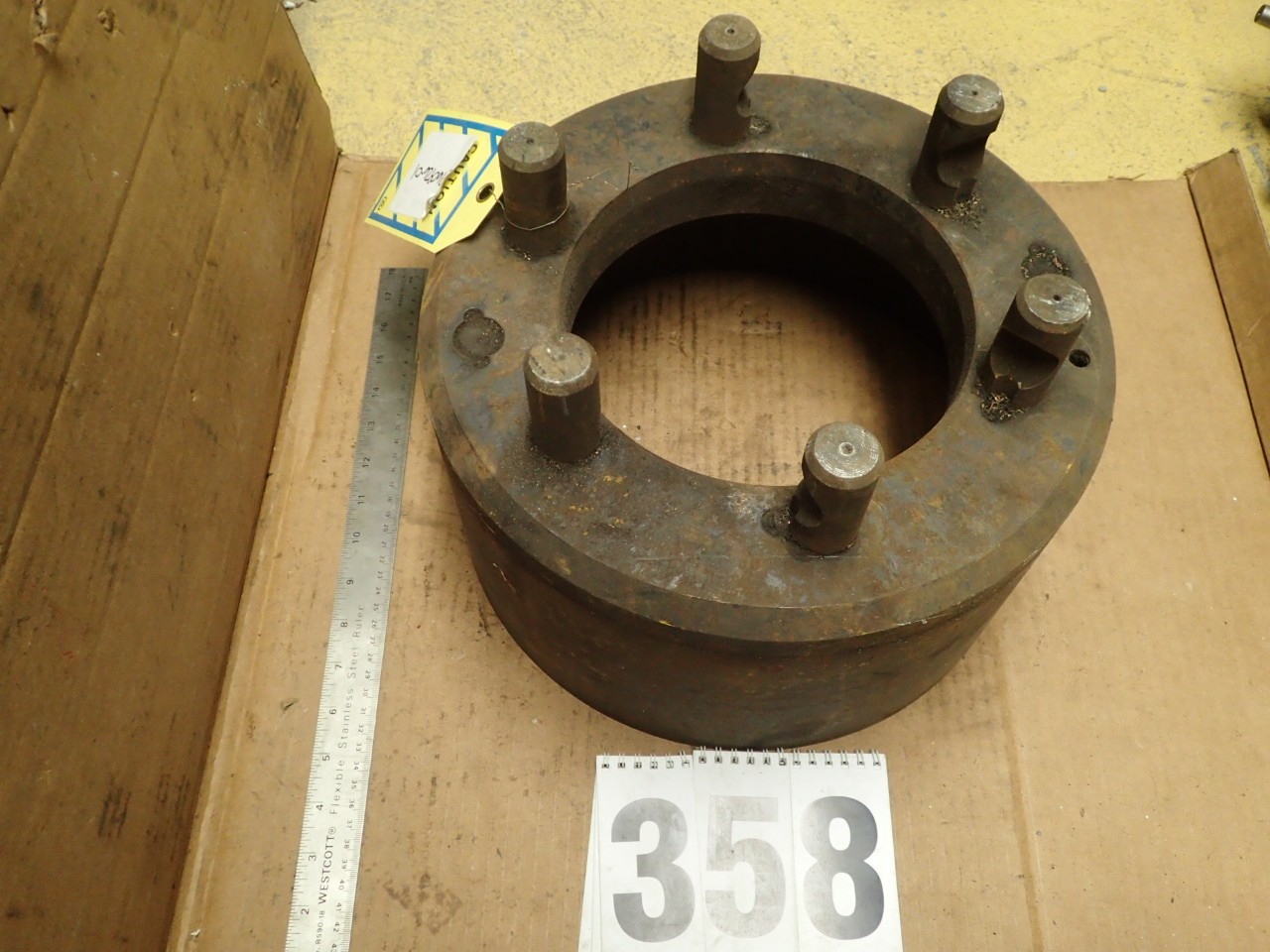 13" Lathe Chuck Back Backing Plate w/ Attached Shield D1-11" Camlock ...