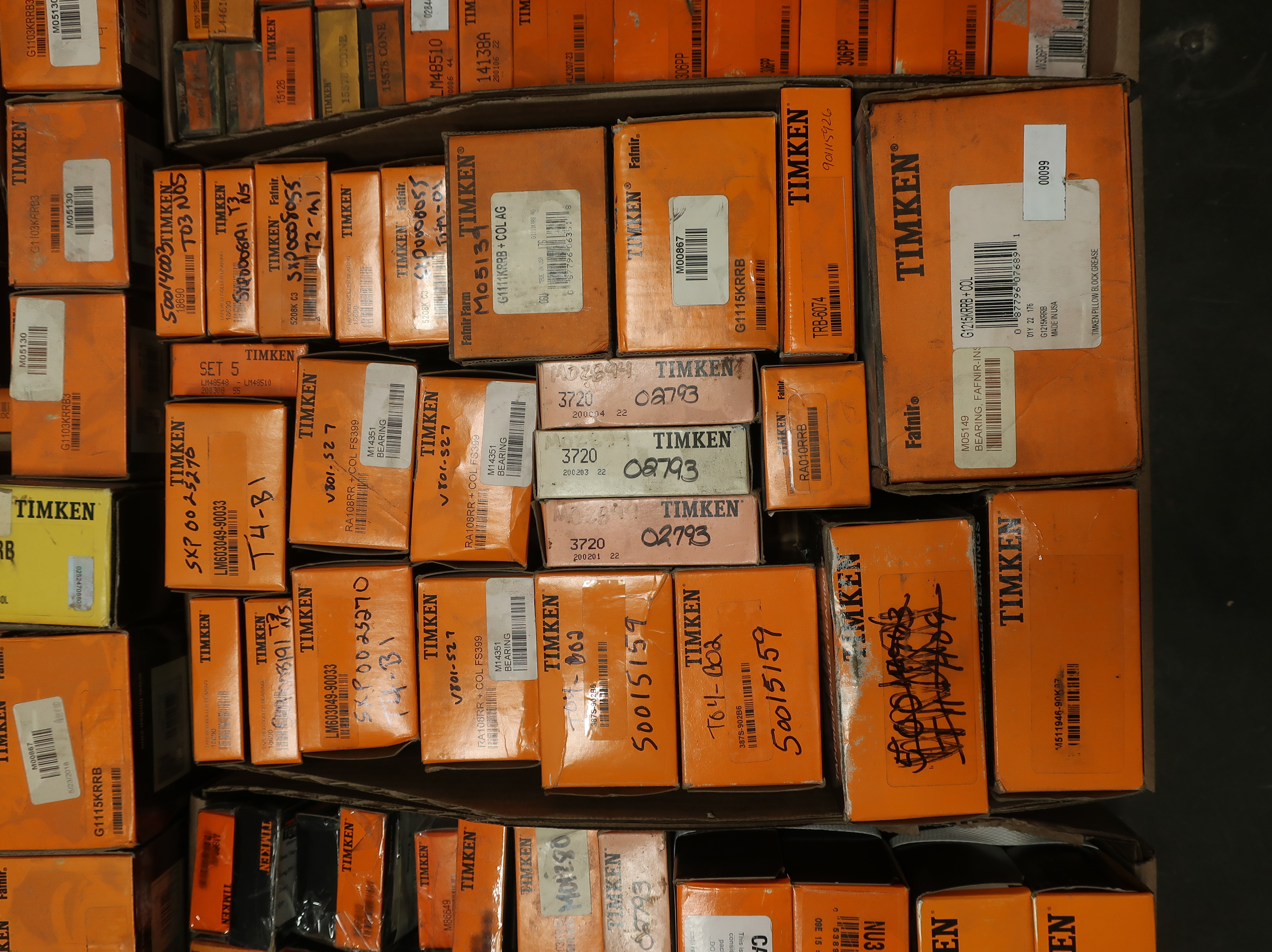 SKU 1739350 - PALLET OF ASSORTED TIMKEN BEARINGS, BALL, ROLLER, PILLOW ...