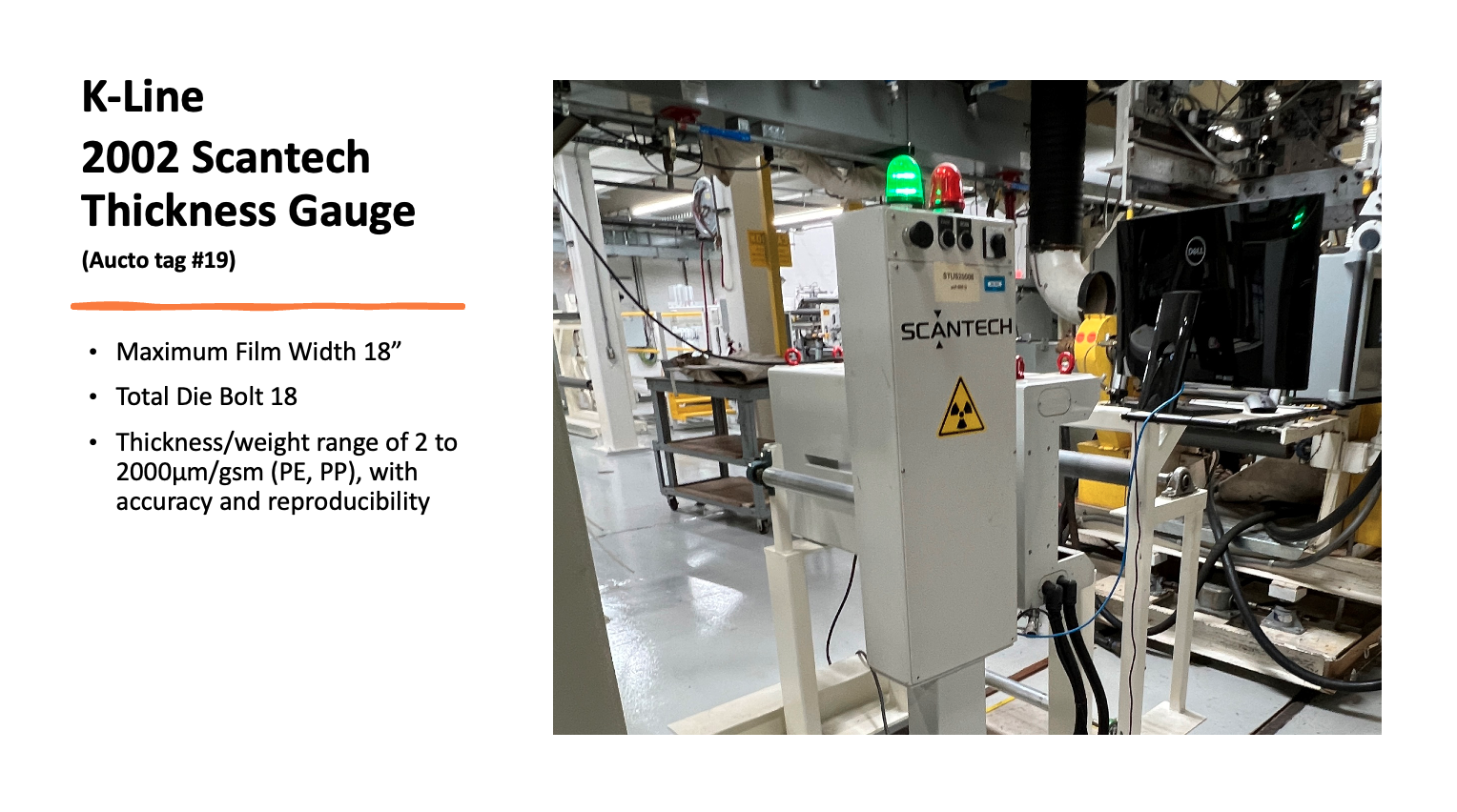 2002 SCANTECH FILM THICKNESS GAUGE