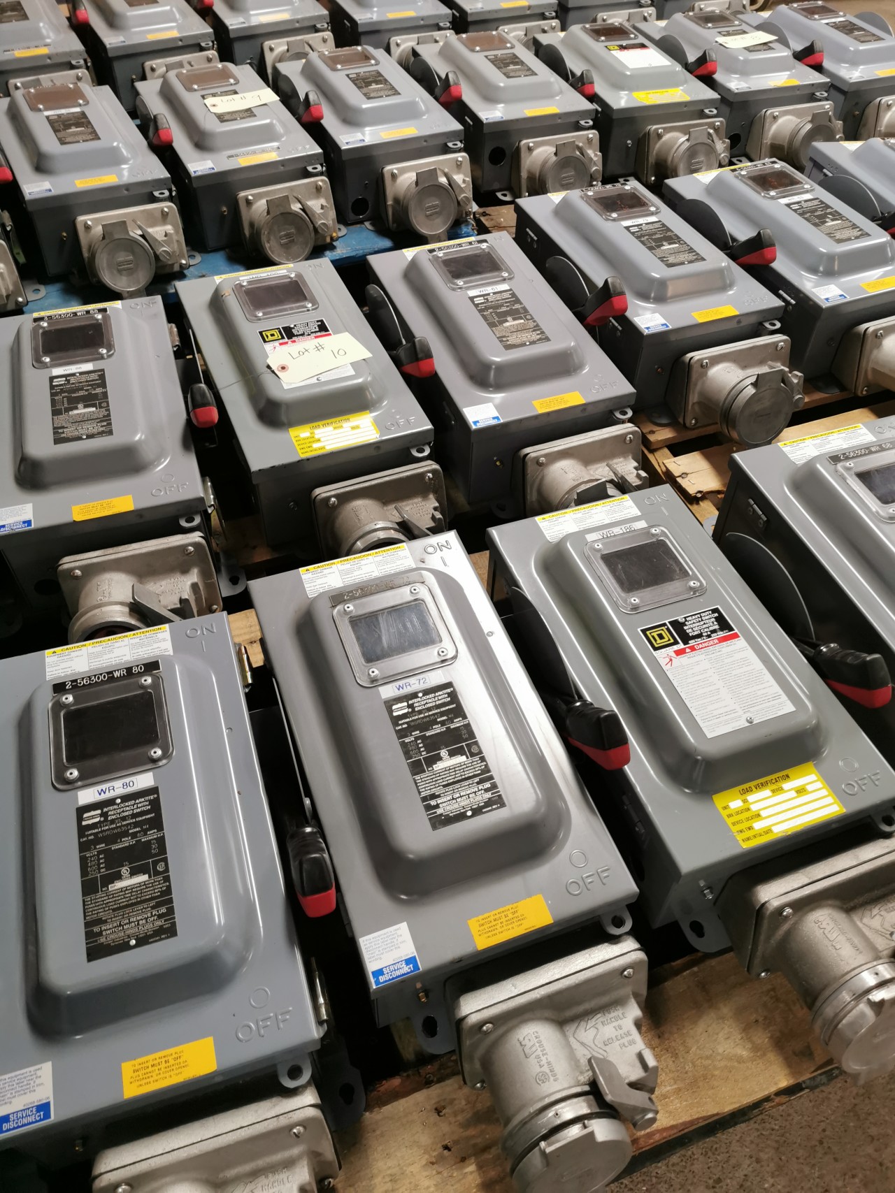 Pallet of 8 Crouse-Hinds Interlocked Safety Disconnect Switch For Sale ...
